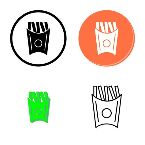 Icono De Vector De Papas Fritas único 34520426 Vector En Vecteezy