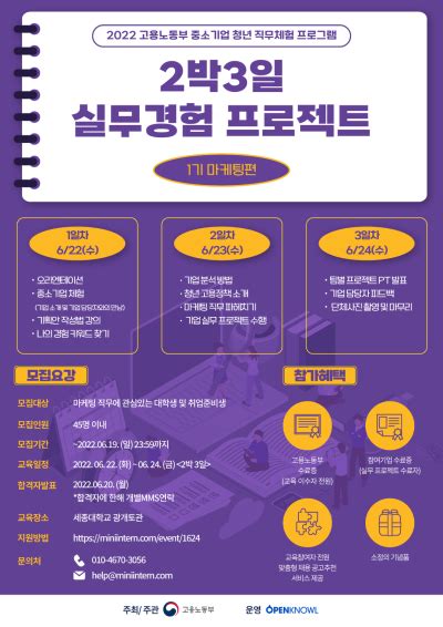 2022 고용노동부 중소기업 청년 직무체험 프로그램 2박3일 실무경험 프로젝트 1기 마케팅 네이버 포스트