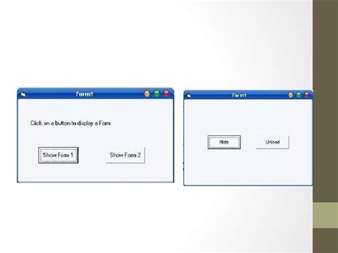 Working With Forms In Visual Basic The Main