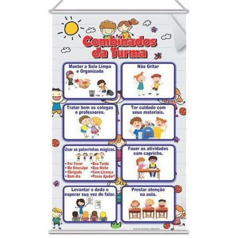Banner Didático Combinados Da Turma Casas Bahia