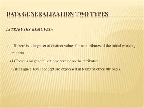 Data Generalization And Summarization