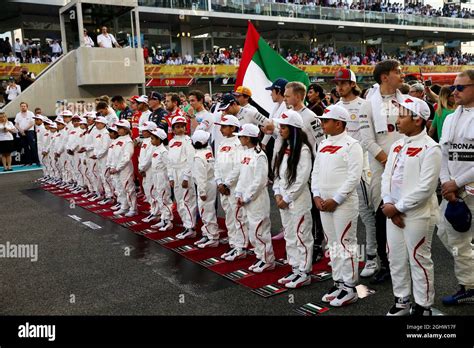 Drivers As The Grid Observes The National Anthem 01122019 Formula 1