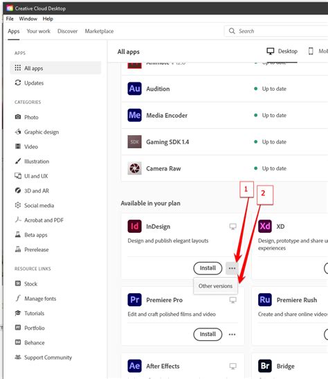 cannot install older versions of adobe apps help adobe product