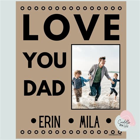 Love You Dad Fleece Blanket Cuddle Me Cutie