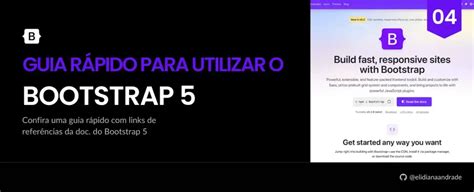 Guia Rápido Para Utilizar O Bootstrap 5 Elidiana Andrade Html