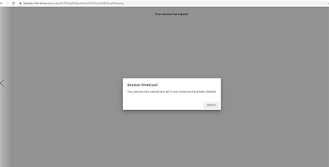 Session Is Getting Timed Out · Issue 378 · Play With Dockerplay With