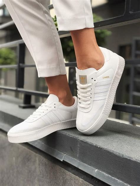 Полностью белые кроссовки adidas samba купить наложенным платежом (36 ...
