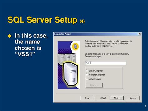 PPT Microsoft SQL Server Virtual Server Setup Dave Whitney SQL Cluster Support Specialist