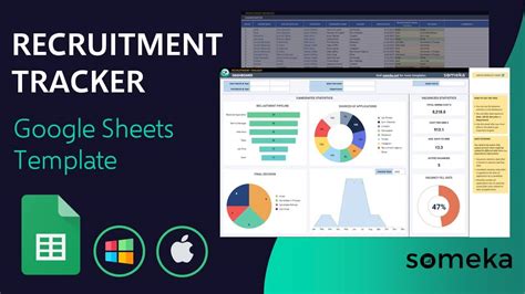 Recruitment Tracker Google Sheets Template Hiring Dashboard