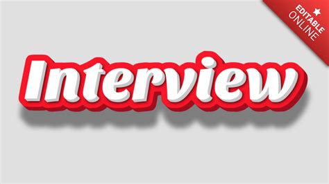 Interview Text Effect Generator