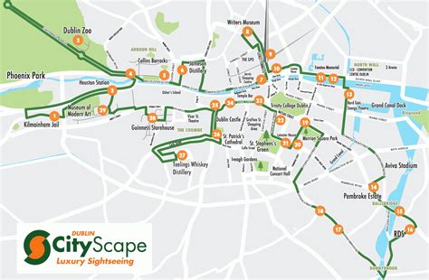 Dublin Hop On Hop Off Map Wells Printable Map