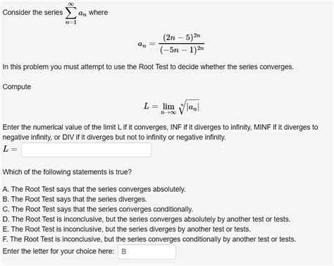 Answered Consider The Series An Where N 1 2n… Bartleby