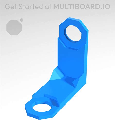 Type 2 Mid Thread Holes 2x2 Outside Bracket 3d Model By Multiboard On Thangs