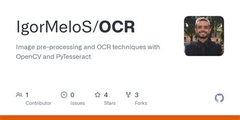 GitHub IgorMeloS OCR Image Pre Processing And OCR Techniques With