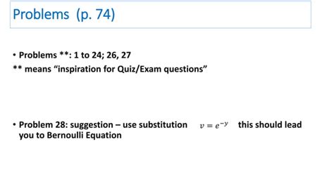 Chapter 1 First Order Ordinary Differential Equationsslides Pdf