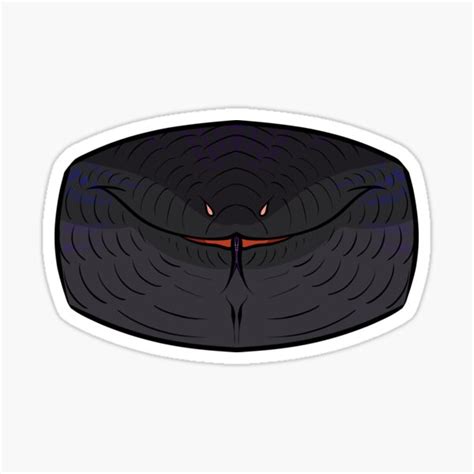 Black Headed Python Mask Sticker For Sale By Twilightsaint0 Redbubble