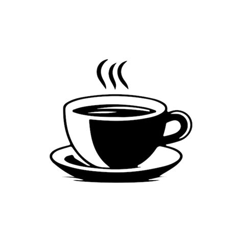 El Icono De La Silueta De La Taza De Café Los Símbolos Del Logotipo De