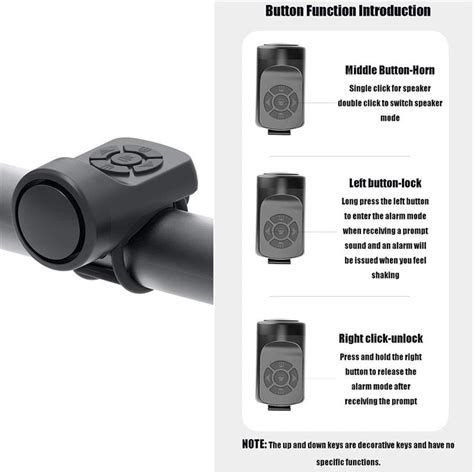 Cykel Elektronisk Højt Horn 120 Db Advarsel Sikker Grandado