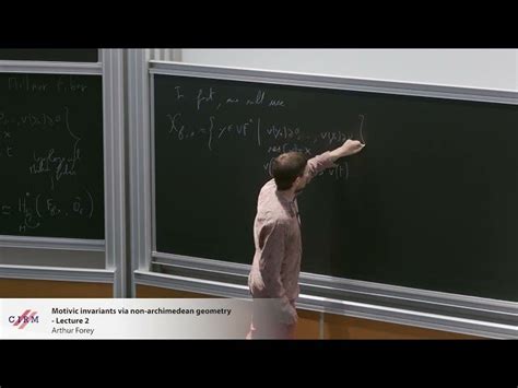 Free Video Motivic Invariants Via Non Archimedean Geometry Lecture 2 From Centre