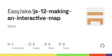 GitHub EasyJake Js Making An Interactive Map SDSU