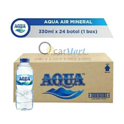 Jual Air Mineral AQUA 330ml 1 Dus Isi 24 Botol Mini GSV Shopee Indonesia