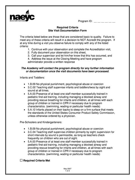 Fillable Online Site Visit Documentation Form Fax Email Print Pdffiller