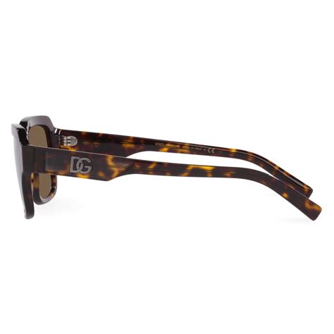 Dolce And Gabbana Dg Crossed Sunglasses Havana Dolce And Gabbana