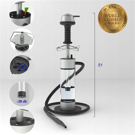 PeŁny Zestaw Fajka Wodna S Class Hookah Szisza Shisha Cybuch Hmd