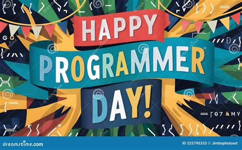 programmer day celebratory banner create a festive banner celebrating