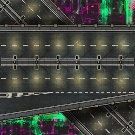 Overpass 24 X 24 Cyberpunk Red Map Loke Battlemats Cyberpunk Red