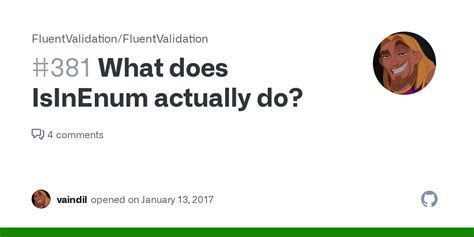 What Does Isinenum Actually Do · Issue 381 · Fluentvalidation