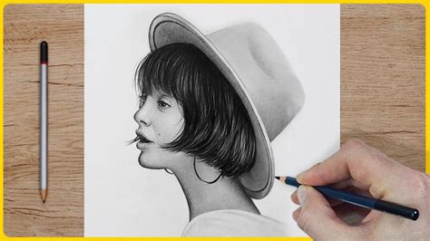 How To Draw Realistic Portrait Of A Girl Drawing Tutorial Step By