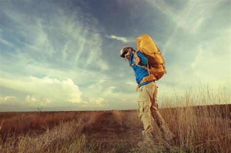 Premium Photo Extreme Brutal Man Traveler Wildlife Autumn
