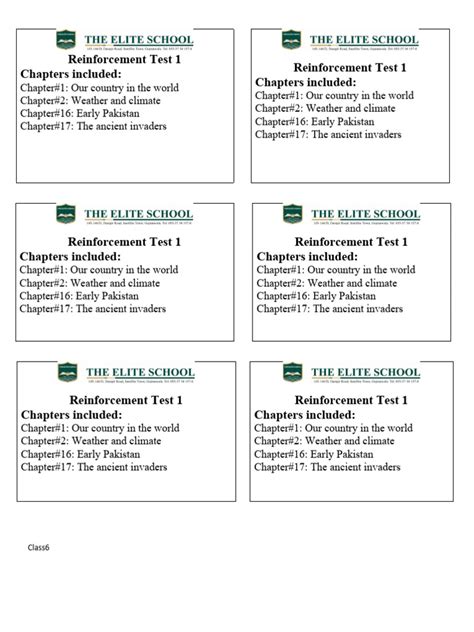 Reinforcement Test Pdf Pakistan Earth Sciences