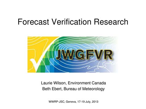 Ppt Forecast Verification Research Powerpoint Presentation Free