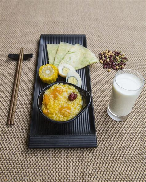 Egg Cake Roughage Steamed Bread And Side Dishes Breakfast Set Meal