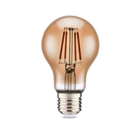 Lâmpada de LED Filamento E Bolinha W lm Luz Amarela Bivolt Elgin Leroy Merlin