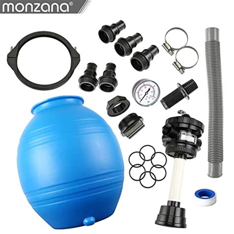 Monzana Pompe filtre à sable l h W pré filtre réservoir XL