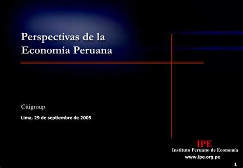 Ppt Perspectivas De La Economía Peruana Powerpoint Presentation Free