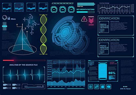 Futuristic Virtual Graphic Touch User Interfacetarget Data Ui Cyberspace Vector Data Ui