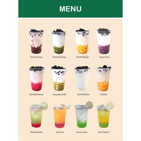 Detail Desain Daftar Menu Minuman Kekinian Koleksi Nomer 8