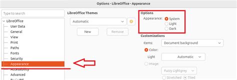 dark mode toggle english ask libreoffice