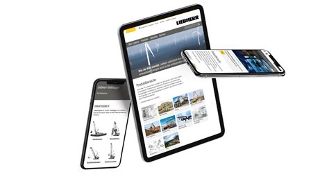 Liebherr Corporate Website Interactive Tools