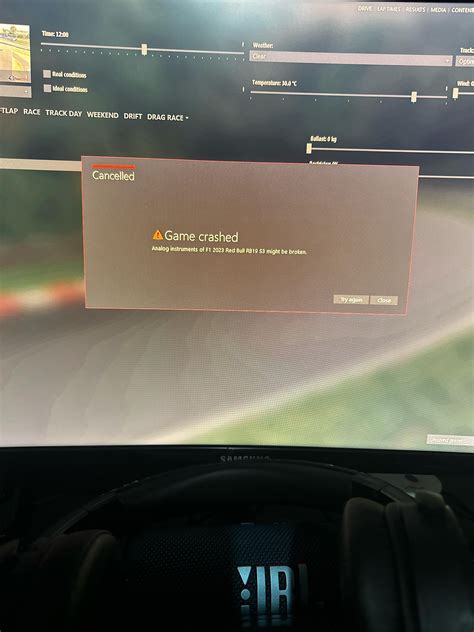 game crash issue r assetocorsa