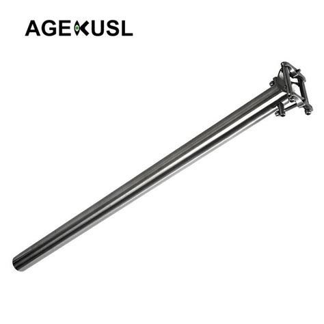AGEKUSL Bike Seat Post Seatpost For Brompton Bike 31 8mm Titanium Ti 55