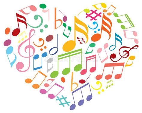 Vibrant Music Notes Stock Vector Illustration Of Melody 354091448