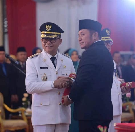 Hani Syopiar Rustam Dilantik Sebagai PJ Bupati Banyuasin Bersama 6