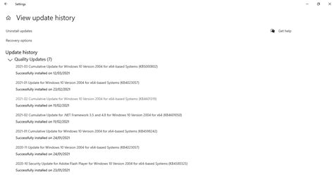 View Windows Update History In Windows 10 Tutorials