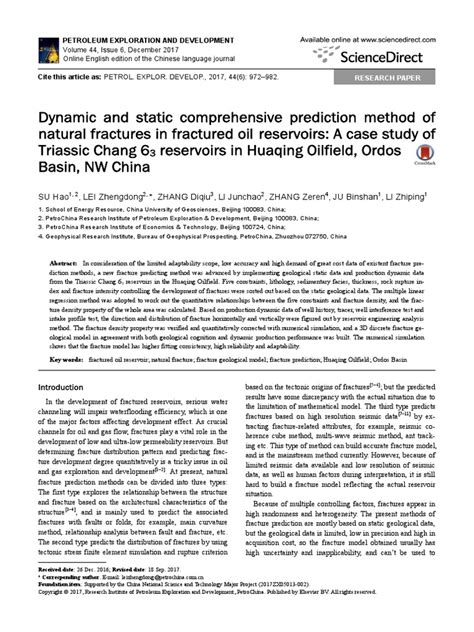 5 Dynamic And Static Comprehensive Prediction Method Of Natural
