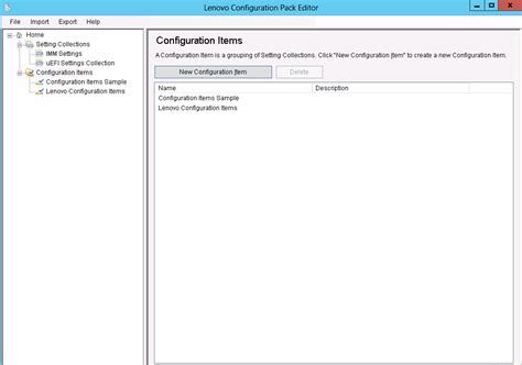 viewing a setting collection lxci configpack sccm lenovo docs